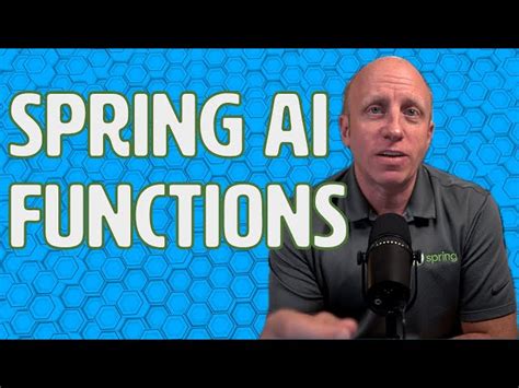 Free Video Spring AI Functions Registering Custom Java Functions
