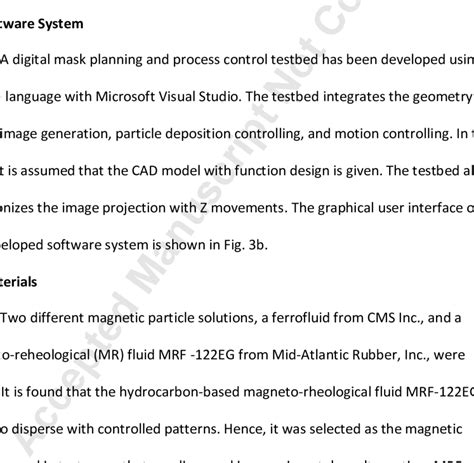 A Bottom Up Projection Sl Setup A Hardware B Software Download