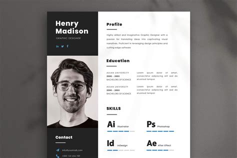 Graphic Designer Resume Graphic By Saman Osama123 · Creative Fabrica