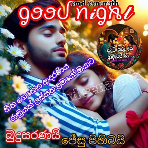සඳට හිරු සේ ආදරෙයි මං සුභ රාත්‍රියක් වේවා