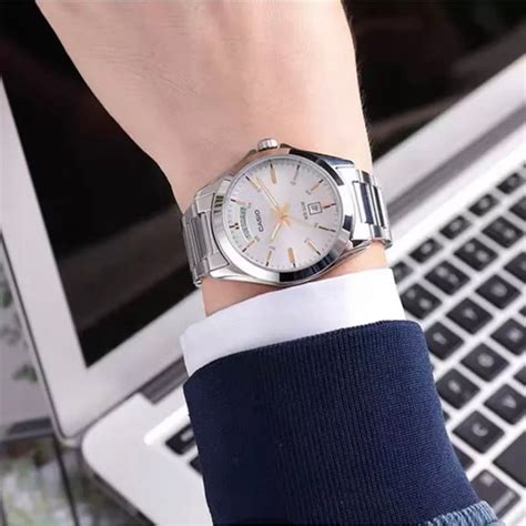 0d3hzx3s4q กันน้ำ นาฬิกาข้อมือ รุ่น Mtp 1370d นาฬิกาผู้ชาย สายสแตนเลส Shopee Thailand