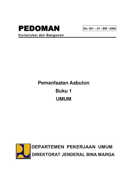 Pdf Pemanfaatan Asbuton Buku 1 Umum · Pdf Filepekerjaan Perkerasan