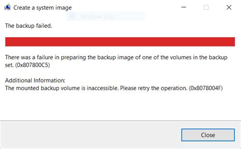 Can Not Backup Or System Image Win 10 Page 2 Windows 10 Forums