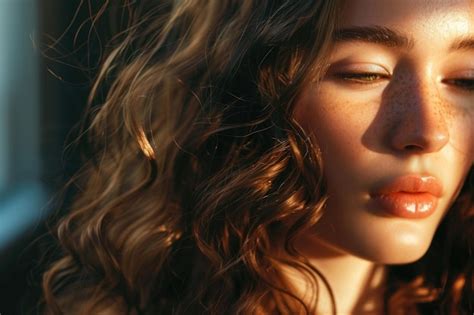 Premium Photo Beautiful Model With Long Wavy And Shiny Hair