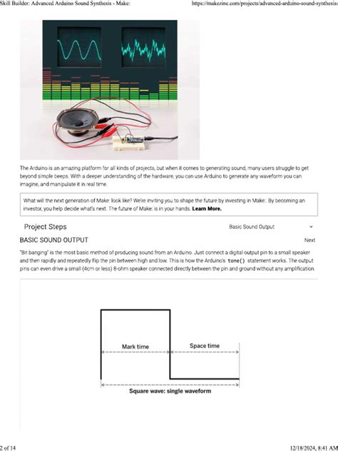 Extracted Pages From Skill Builder Advanced Arduino Sound Synthesis