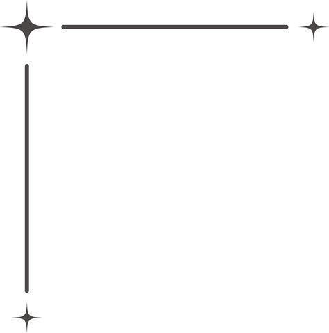 Outline Frame With Stars Aesthetic Border Element Minimal Graphic