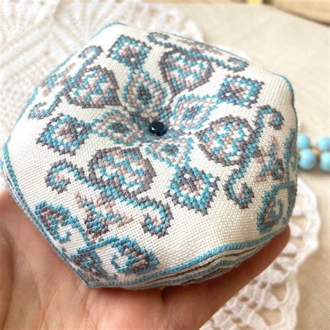 Instant Digital Download Biscornu Cross Stitch Pattern Pdf Pincushion