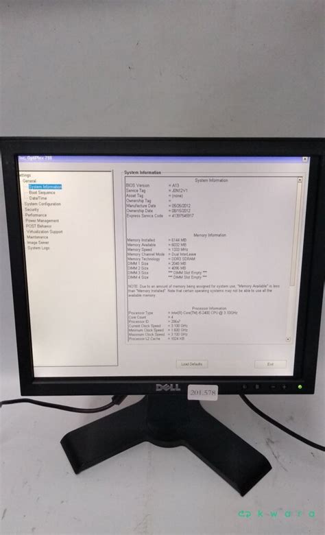 Kwara Monitor Dell 17 P170st Refs Aa 88301