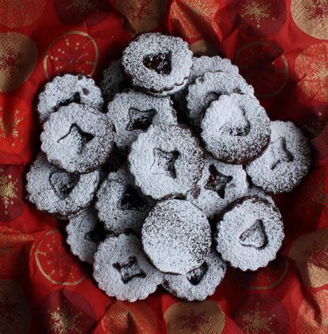 Chocolate Linzer Cookies ⋆ Filled Cookies ⋆ Christmas 600