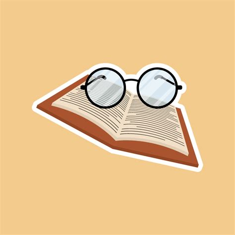 Glasses On Book Royalty Free Stock Svg Vector And Clip Art