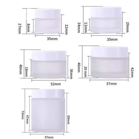 High Quality 5g 10g 20g 30g 50g 100g 1 Oz Empty Round Frosted Cosmetics
