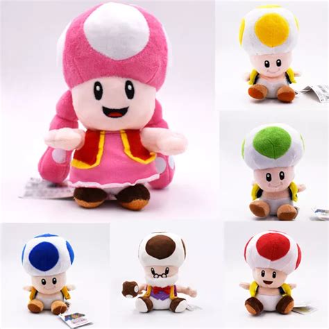 Super Mario Bros Captain Toad Toadette Mushroom Plush Doll Stuffed Toy
