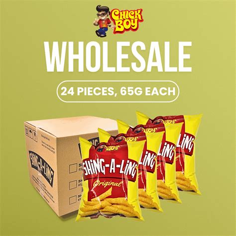 Wholesale Chickboy Snacks Shing A Ling 65g Pack 24pcs Shopee