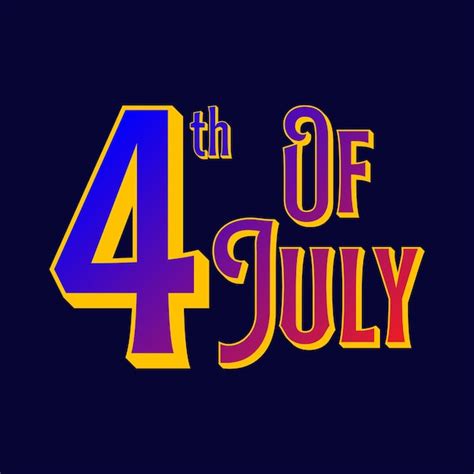 4 De Julho Dia Da Independência Dos Eua Vetor Premium