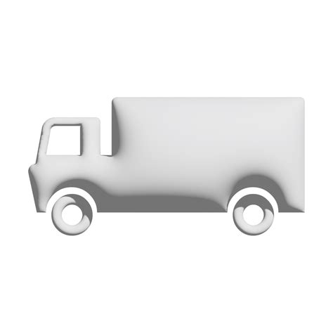 Truck Icon D Design For Application And Website Presentation PNG