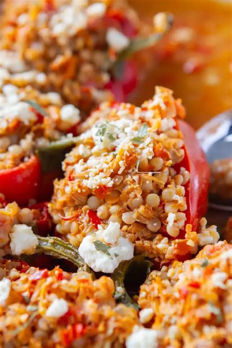 Couscous Stuffed Peppers Julies Apron