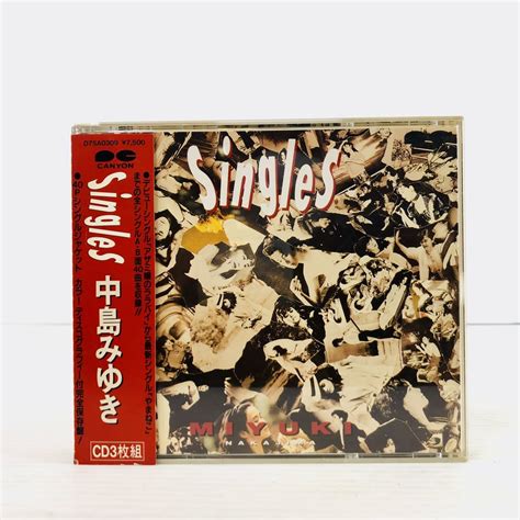 ネコポス発送 帯付き 中島みゆき Singles 初期盤 3cd 時代 悪女 わかれうた アザミ嬢のララバイ ひとり上手 誘惑 横恋慕中島