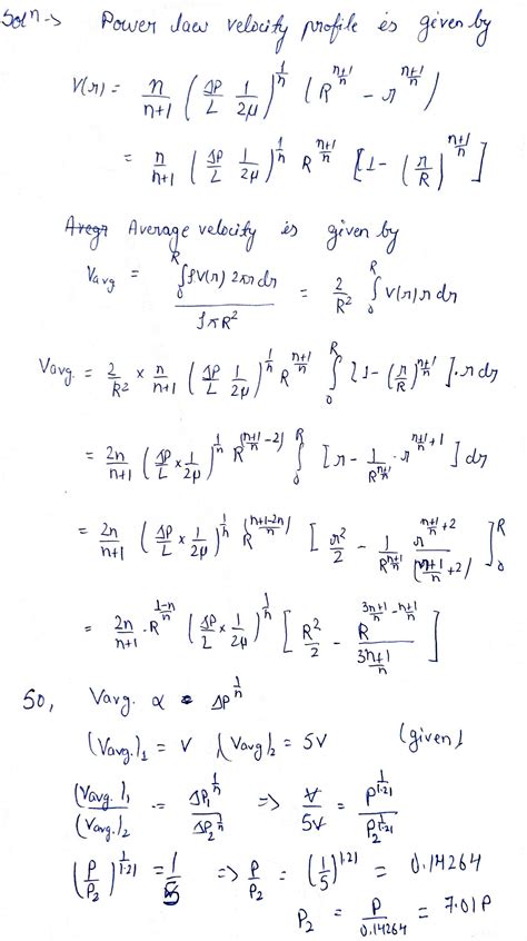 Solved Iv Consider The Steady State Fully Developed Laminar Flow
