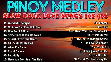 Slow Rock Love Song Nonstop 🎤🎷 Slow Rock Medley 🎧🔊 Rock Ballads 70s 80s
