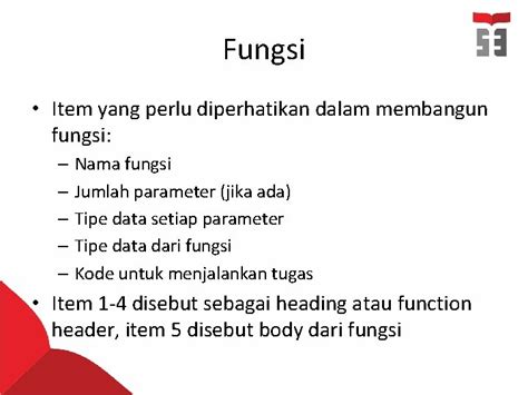 fungsi dalam c outline fungsi standar predefined fungsi