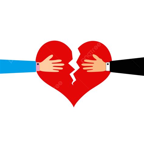이별 캐릭터 일러스트 장식 요소 하트 포인트 올리기 헤어지다 이별 요소 Png 일러스트 및 Psd 이미지 무료 다운로드 Pngtree