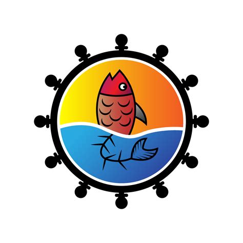 Plantilla De Logotipo De Diseño De Vector De Pescado Aislada En La