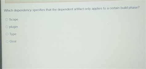 Solved Which Dependency Specifies That The Dependent