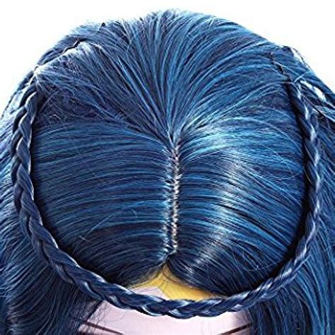 Disneys Descendants 2 Evie Dark Blue Mixed Color Long Wave Braided
