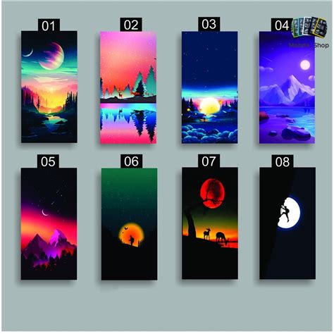 Jual Hiasan Dinding Wall Decor Dekorasi Pemandangan Langit Bulan