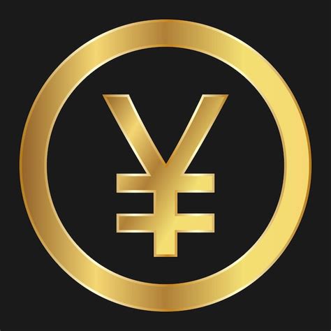 Premium Vector Gold Icon Of Chinese Yuan Yen Concept Of Internet Currency