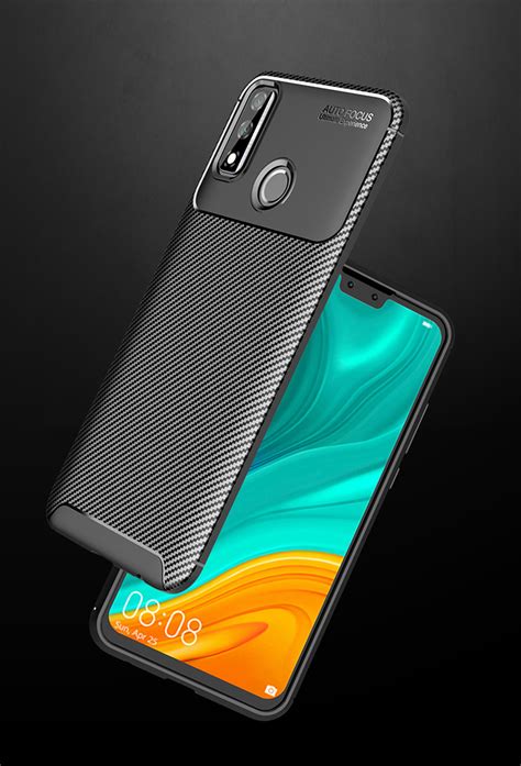 Wholesale Carbon Fiber Shockproof Tpu Back Protector Cover For Huawei Y S Black From China