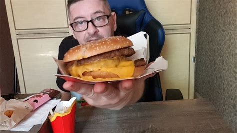 Mcdonalds Hat Trick Burger Review 🍔 🍟 Youtube