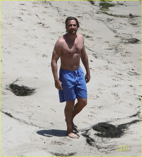 Gerard Butler Shirtless Stroll With Mystery Gal Gerard Butler Photo