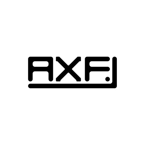Diseño Creativo Del Logotipo De La Letra Axf Con Gráfico Vectorial