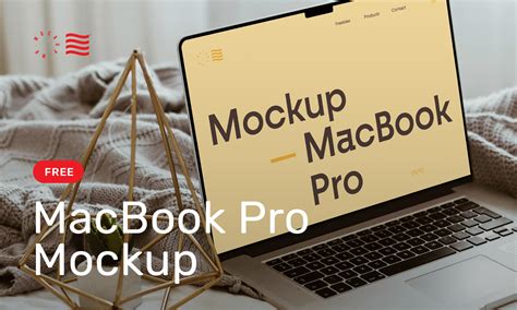 Free Macbook Pro Lying On Bed Mockup Figma