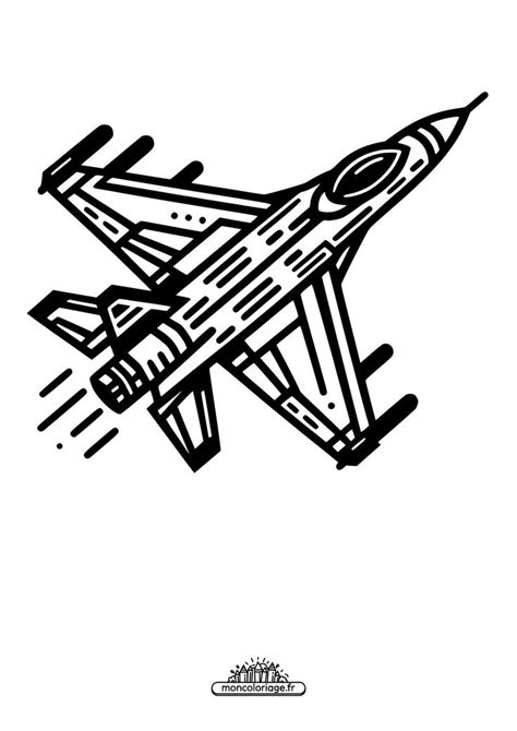 Coloriage Avion De Chasse à Imprimer