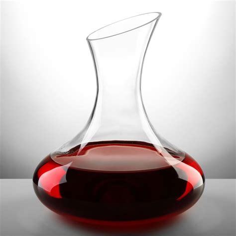 Premium Photo Glass Carafe Of Wine On Light Background