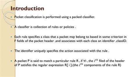 ppt packet classification on multiple fields powerpoint presentation
