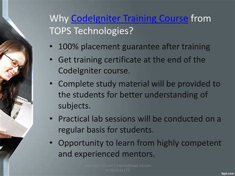 Ppt Codeigniter Course Codeigniter Training Institute Powerpoint