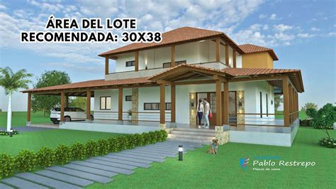 Planos De Casa Campestre 20x40 En Dos Pisos De 384 M2 Vrogue Co