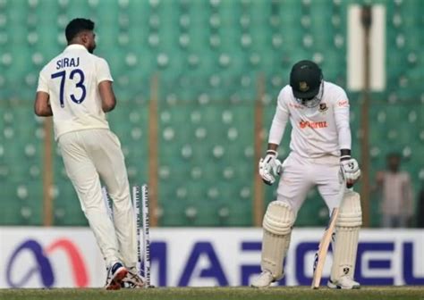Mohammed Siraj Cleans Up Litton Das After A Verbal Banter