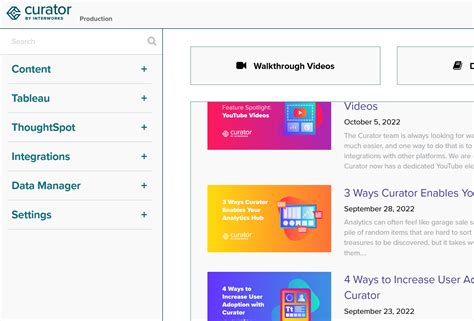 Backend Demo Curator By Interworks