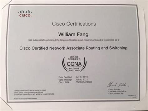 William Fang On Linkedin Networkengineers Ccna Passed Certified