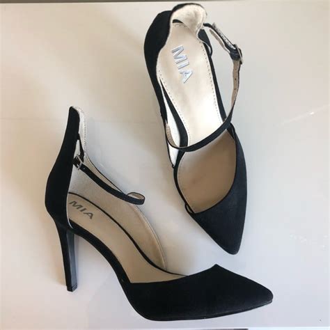Mia Shoes Mia Black Suede Stiletto Pumps Poshmark