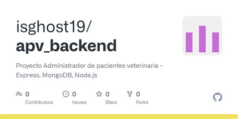 GitHub Isghost19 Apv Backend Proyecto Administrador De Pacientes