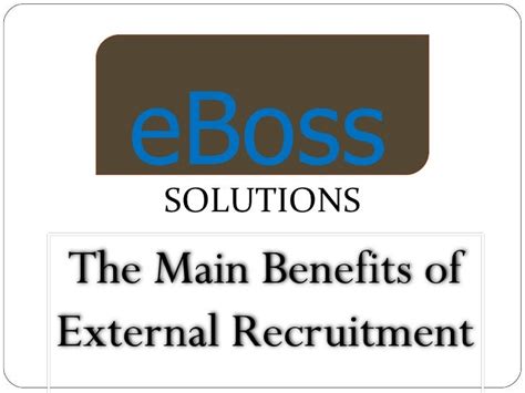 The Main Benefits Of External Recruitment