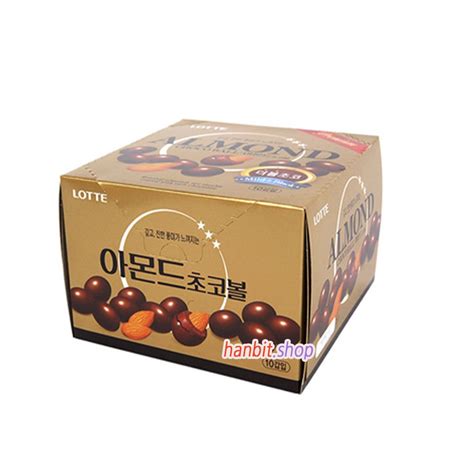 롯데 아몬드초코볼 46g 10개 1볼 사탕 젤리 초콜릿