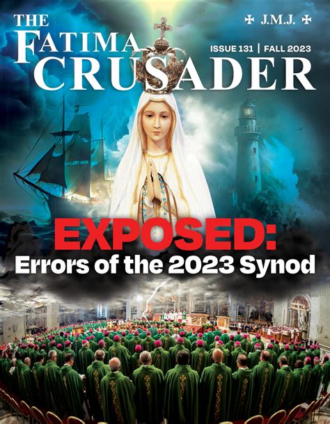 The Fatima Crusader Issue 131 Fall 2023 Print Version The Fatima Shop