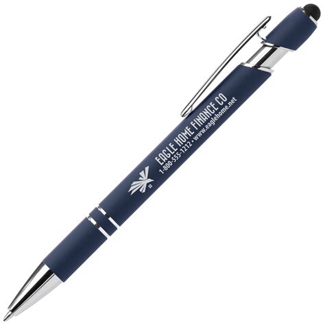 Custom Engraved Alpha Soft Touch Gel Stylus Pen