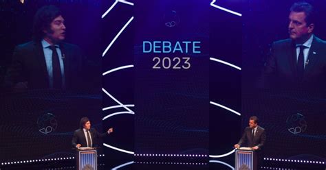 Lo Que Dejó El Debate Massa Arrinconó A Milei Quien Quedó A La Defensiva